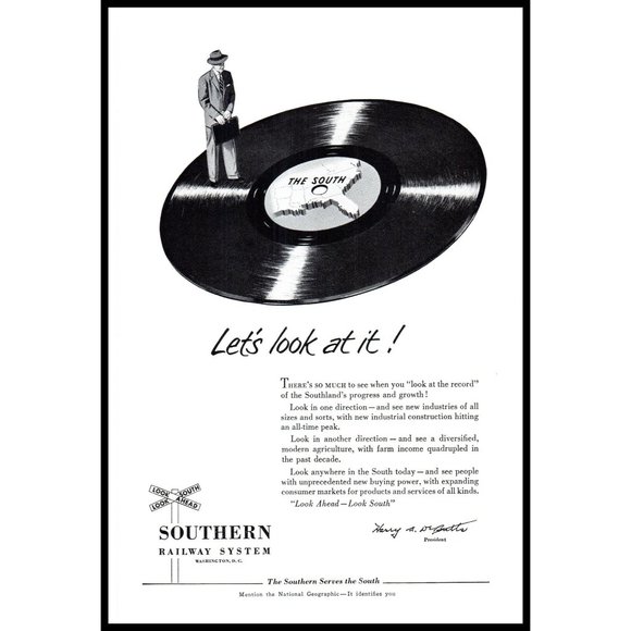 Southern Railway | Art | 953 Southern Railway System Vintage Print Ad ...